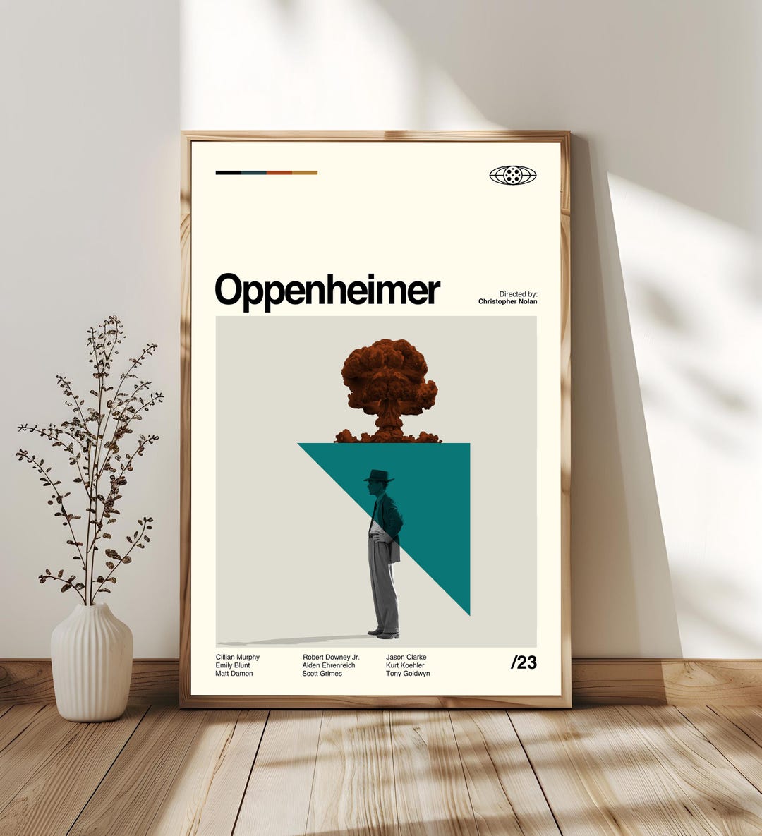 Oppenheimer Poster, Modern Art, Movie Poster, Midcentury Art, Retro ...