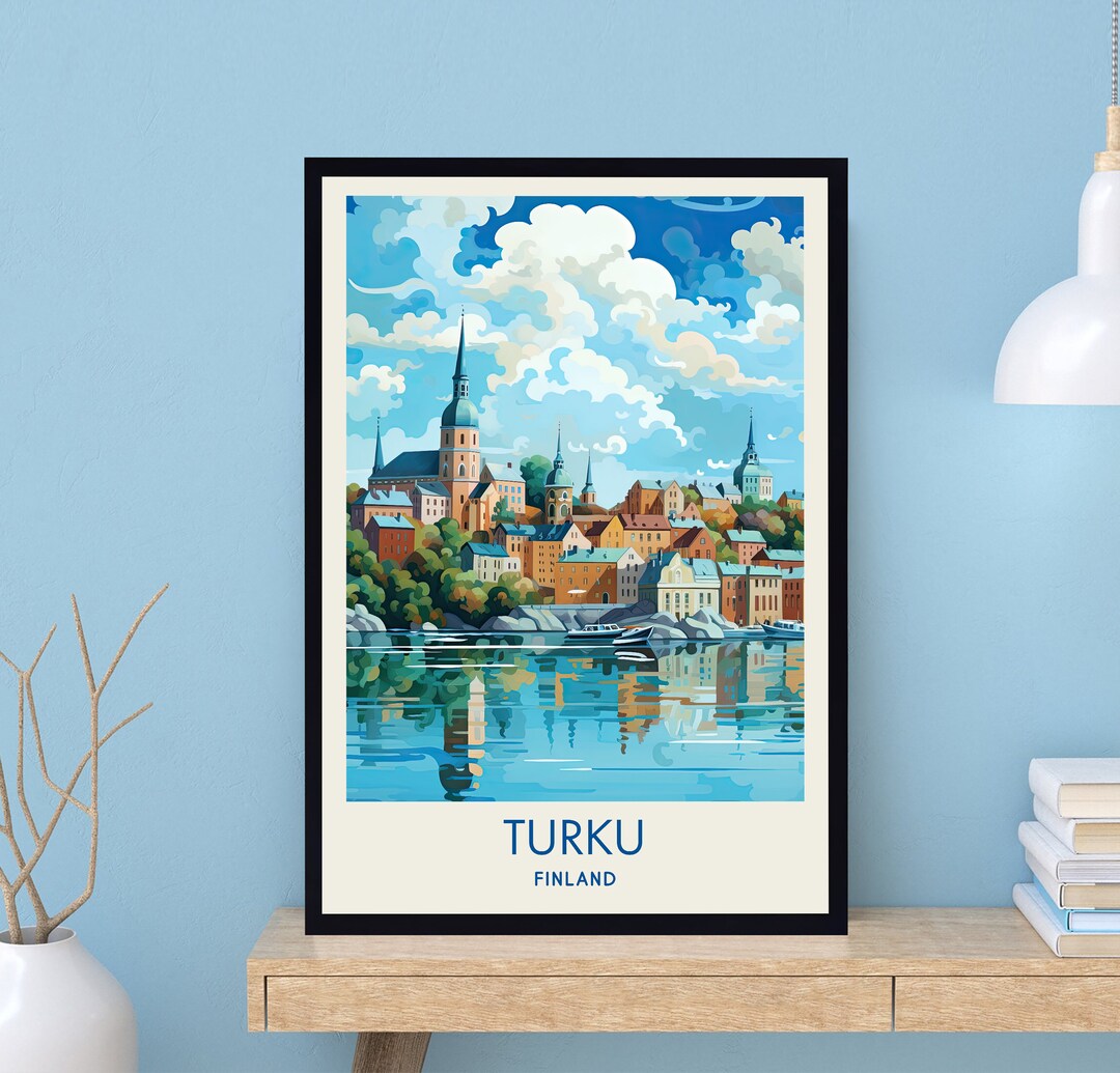Turku Poster Finland Poster Turku Print Turku Travel Turku - Etsy