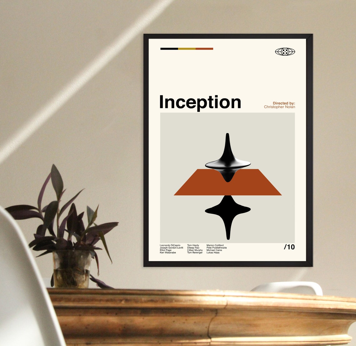 Inpired Inception Movie Print, Movie Poster, Minimalist Art, Vintage ...