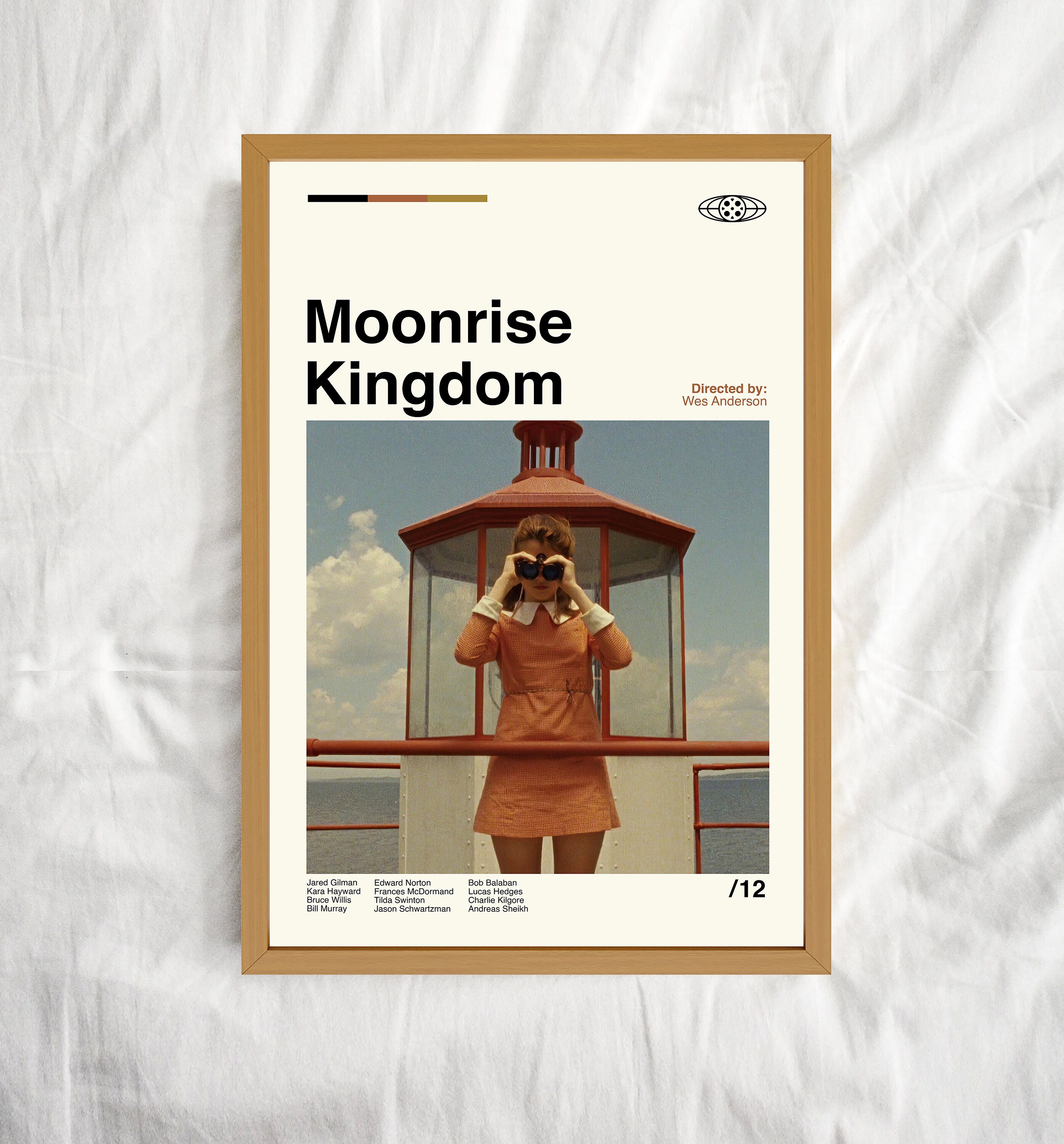 Moonrise Kingdom Poster, Wes Anderson, Retro Poster, Minimalist Art ...