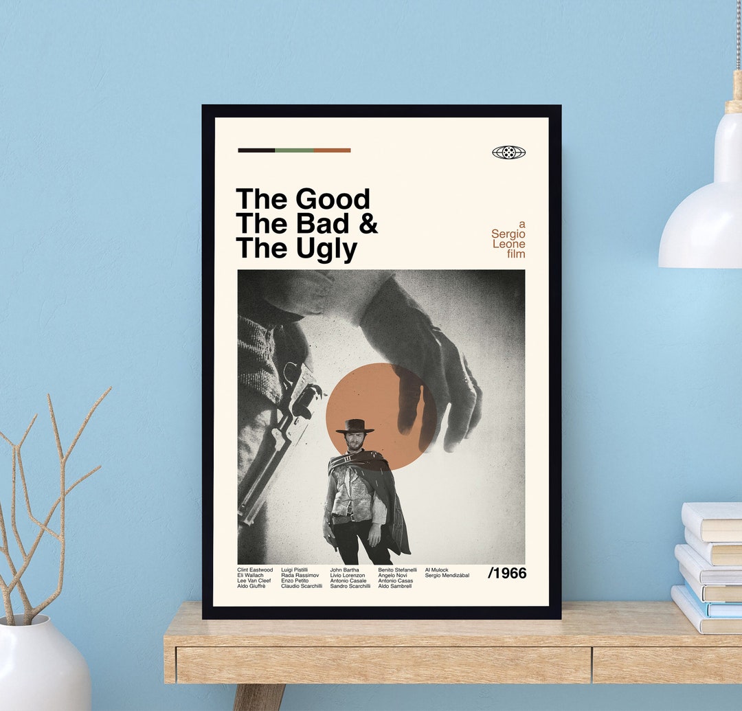 The Good, the Bad and the Ugly Movie Postes,, Retro Poster, Minimalist ...
