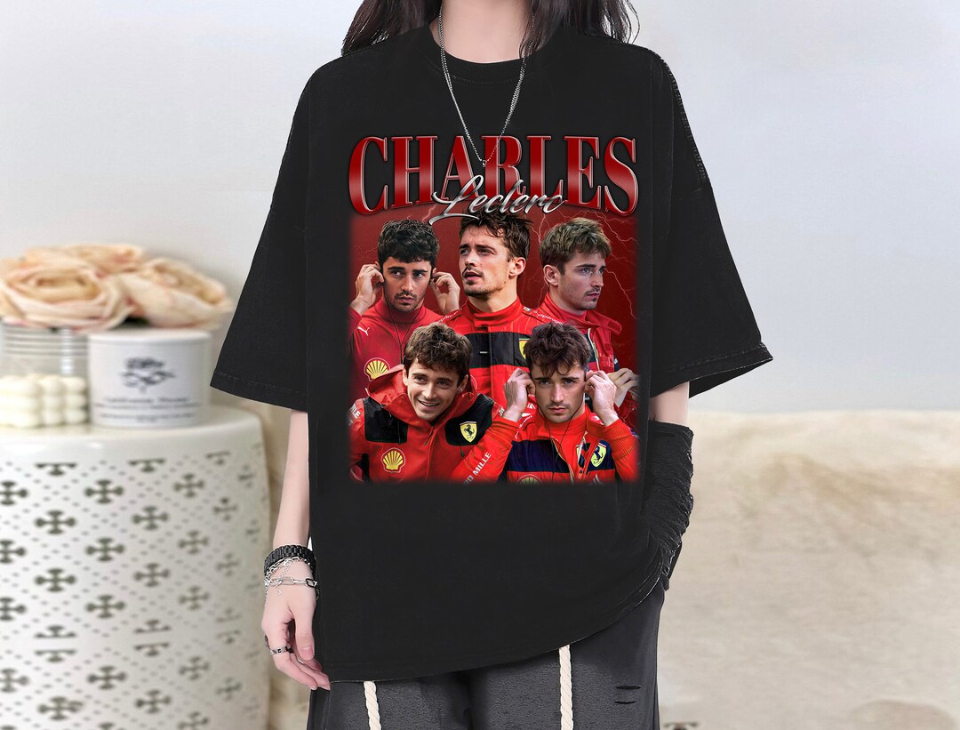Vintage Charles Leclerc T-shirt, Charles Leclerc Shirt, Charles Leclerc Tees, Charles Leclerc ...