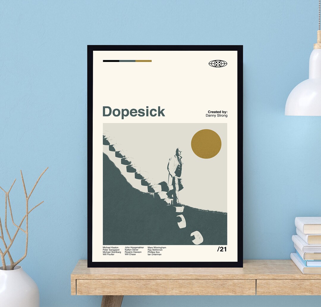 Dopesick Movie Poster, Danny Strong, Retro Movie Poster, Minimalist Art ...