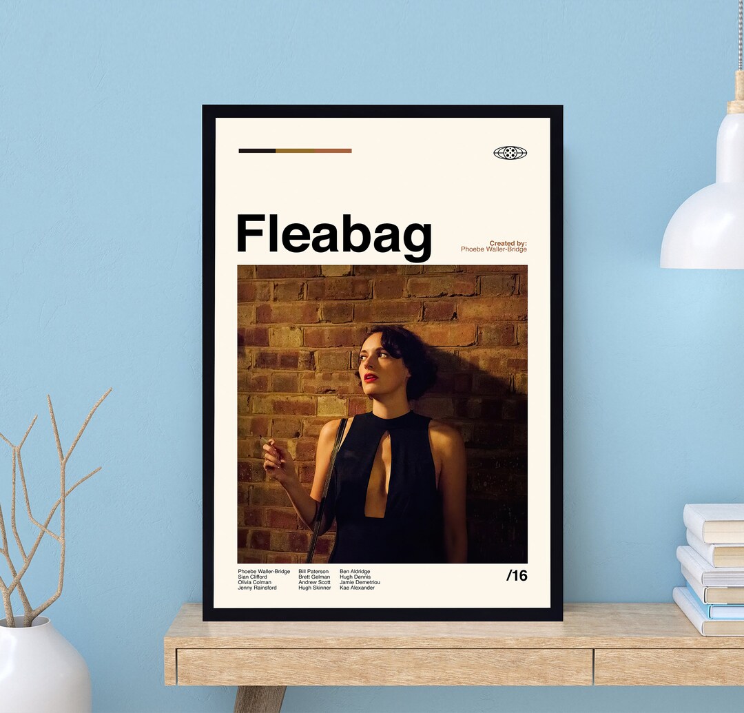Fleabag Poster, Phoebe Waller-bridge, Fleabag Print, Vintage Poster, Minimalist Art, Movie ...
