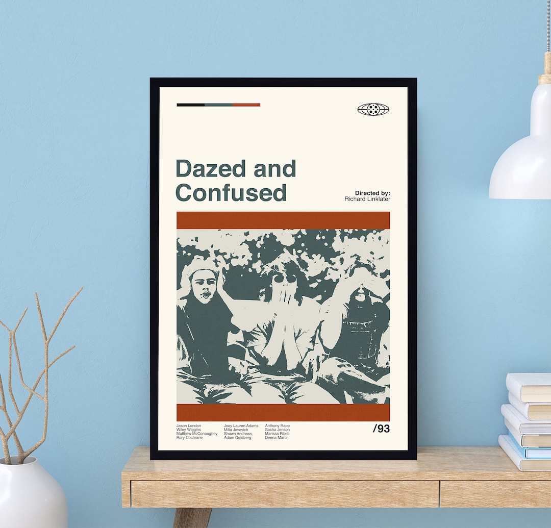 Dazed and Confused Movie Poster, Dazed and Confused, Retro Movie Poster ...