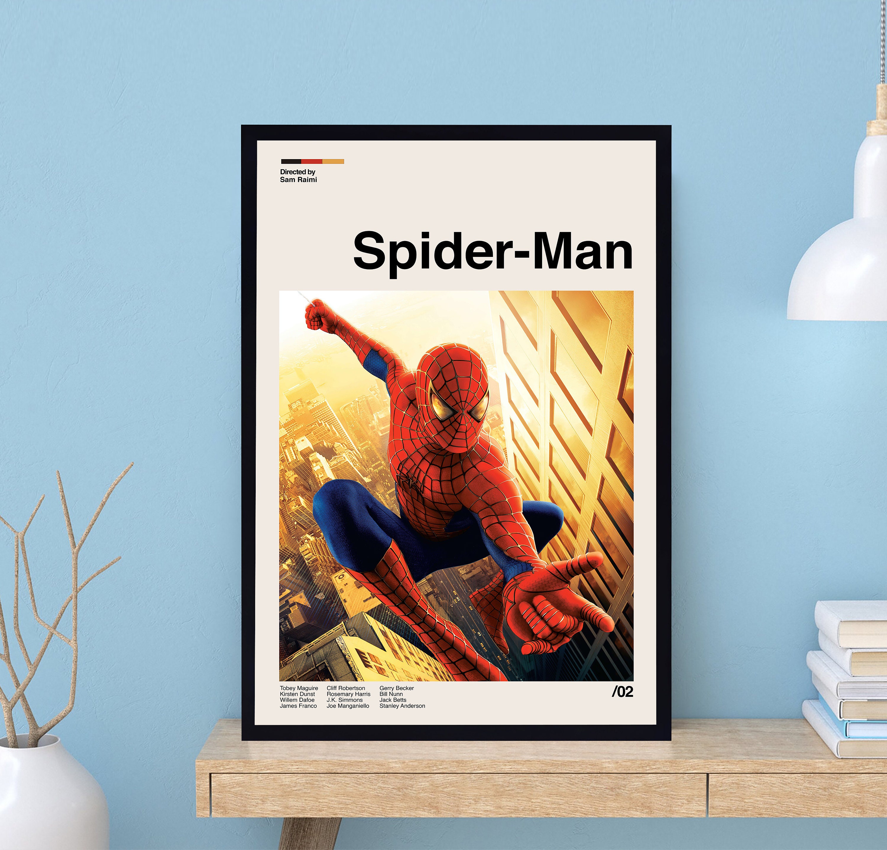 Spider Man Poster, Spider Man Print, Sam Raimi, Movie Poster, Vintage ...