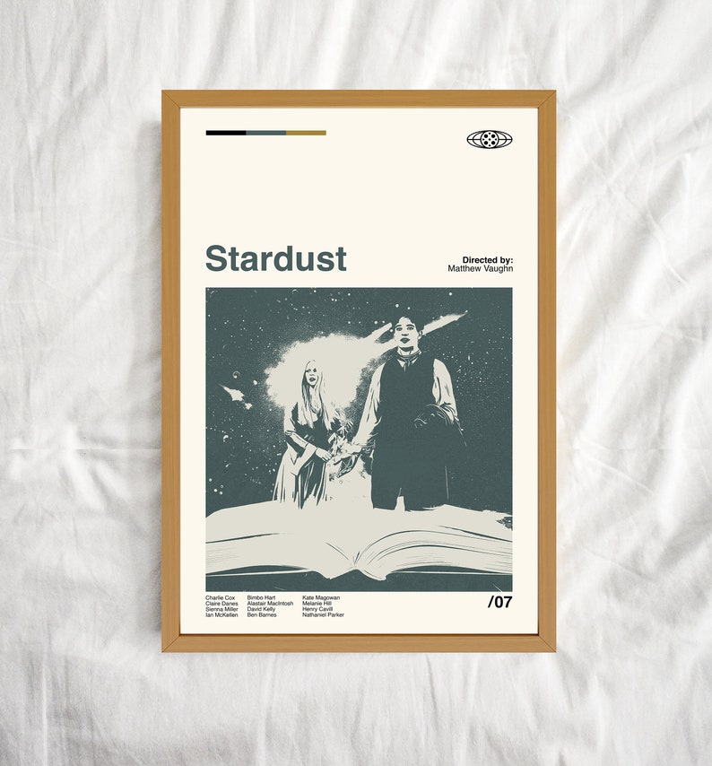 Stardust Movie Poster, Matthew Vaughn, Retro Movie Poster, Minimalist ... Stardust Movie Poster, Matthew Vaughn, Retro Movie Poster, Minimalist ...
