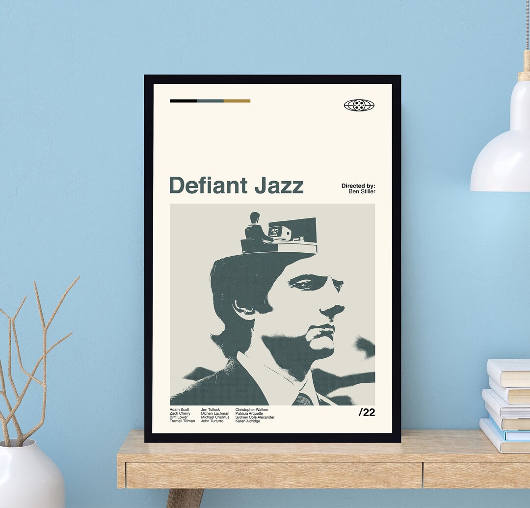 Defiant Jazz Movie Poster, Defiant Jazz Poster, Retro Movie Poster ...