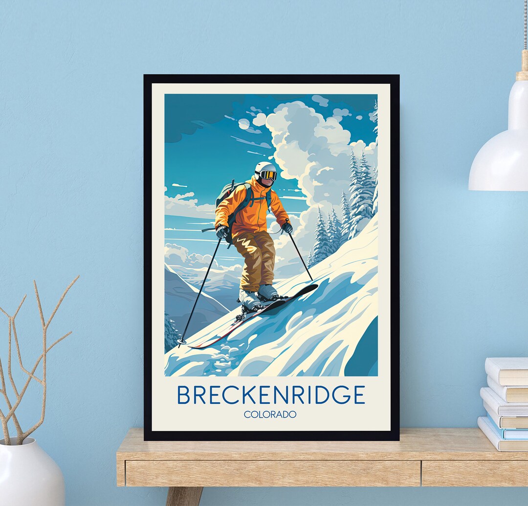 Breckenridge Poster Colorado Poster Breckenridge Print - Etsy