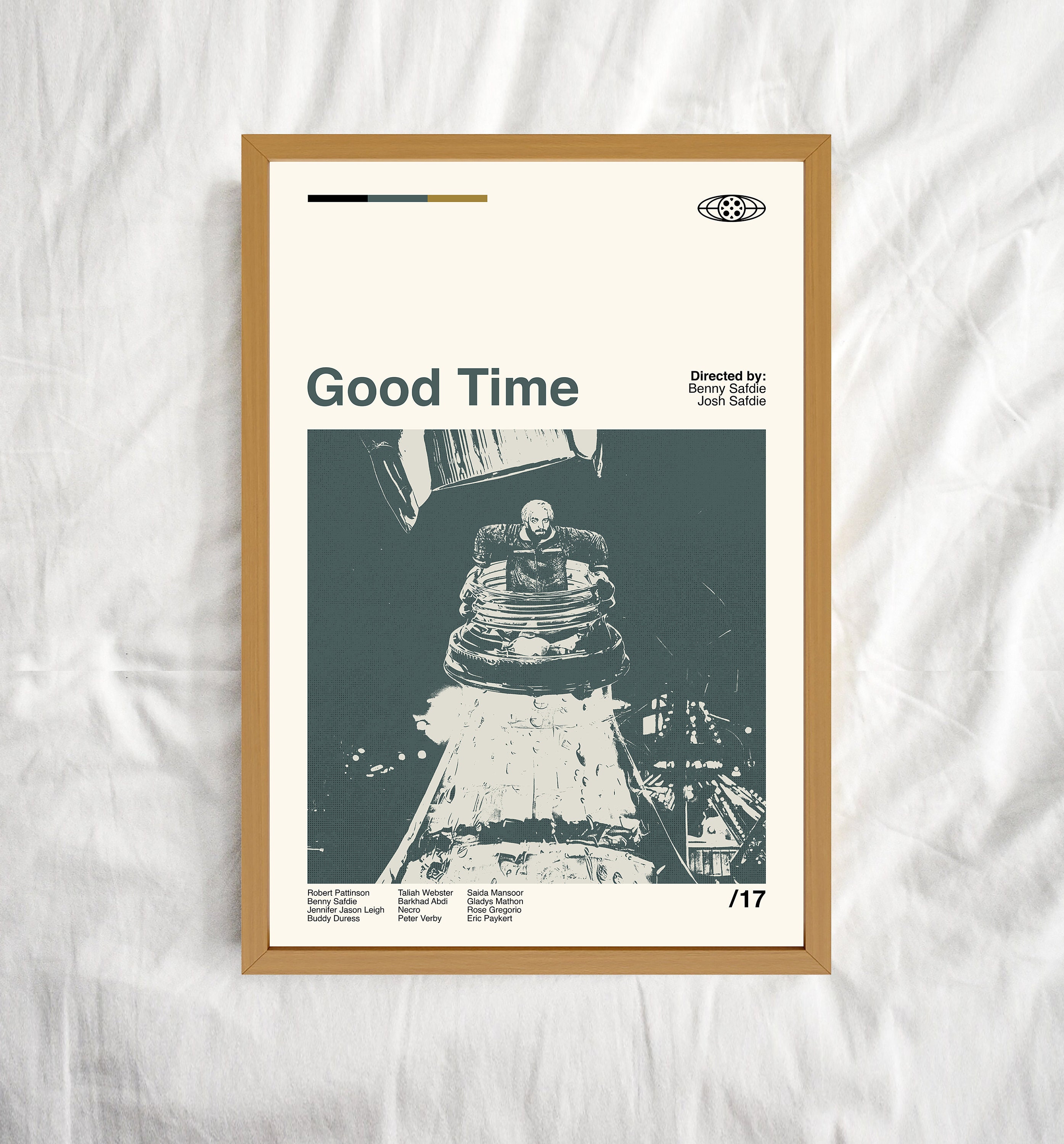 Good Time Movie Poster, Good Time Print, Wall Art Print, Minimalist ...