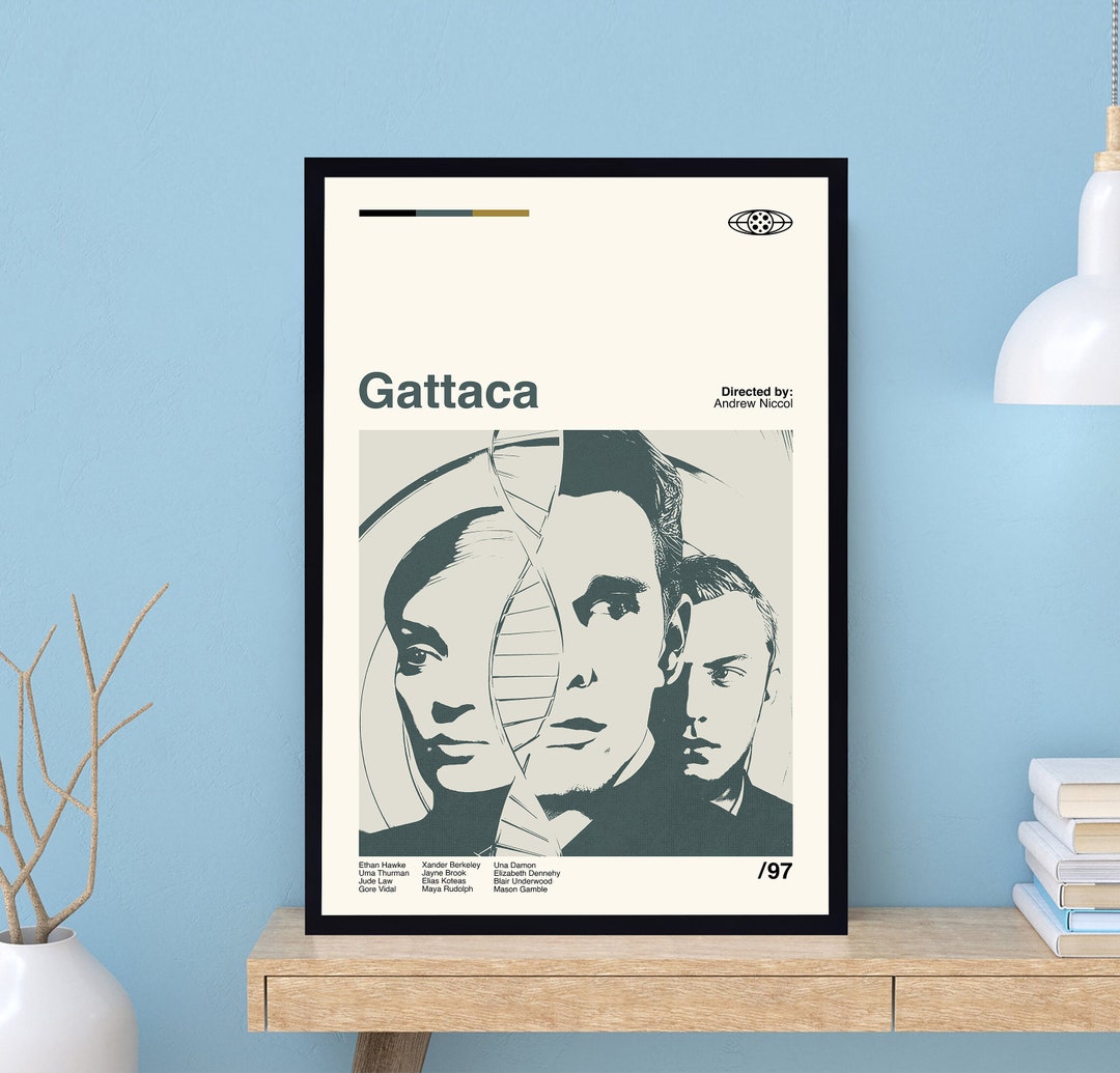 Gattaca Movie, Gattaca Poster, Andrew Niccol, Minimalist Art, Midcentury Art, Modern Art, Movie ...