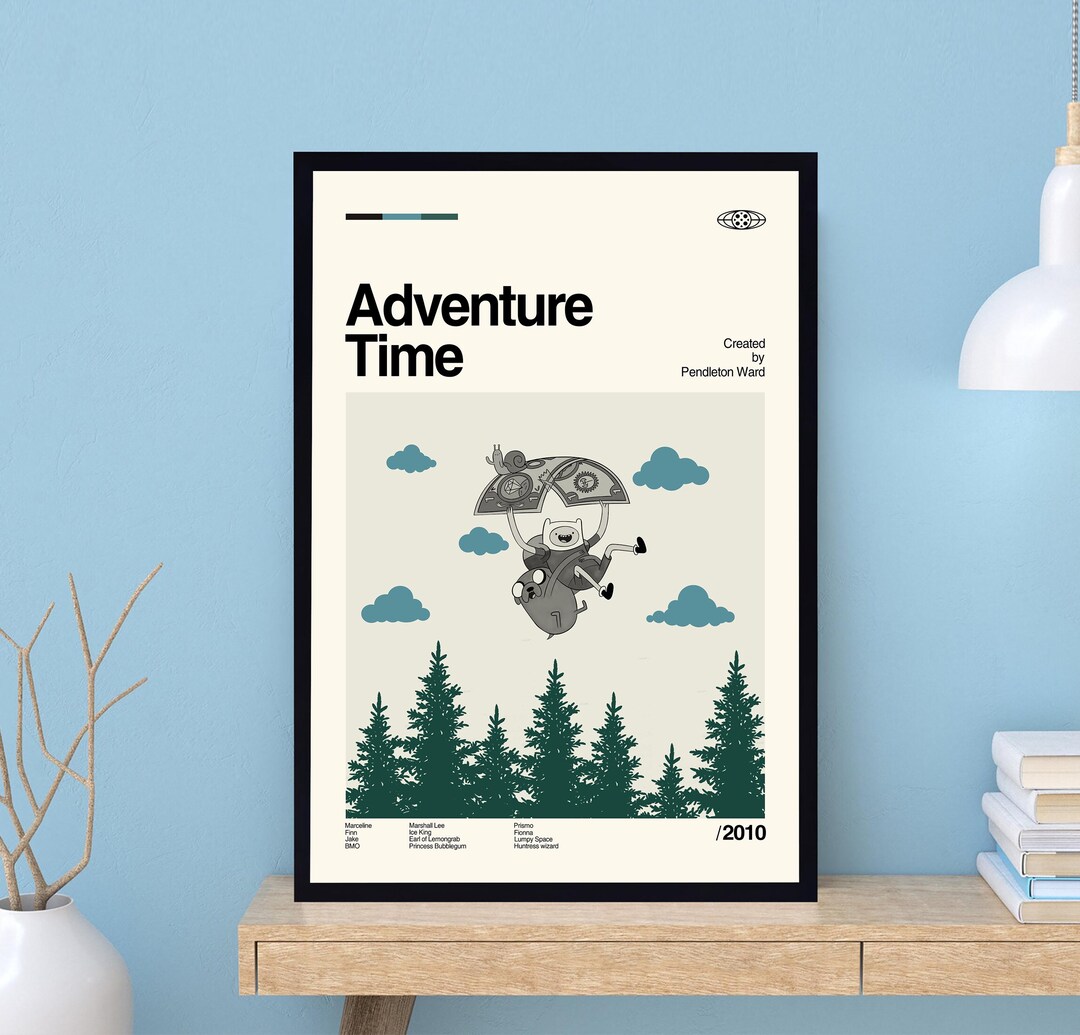 Adventure Time Movie Poster, Adventure Time Poster, Minimalist Art ...