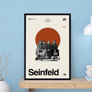 Seinfeld Tv Series Poster, Seinfeld Poster, Seinfeld Print, Midcentury ...