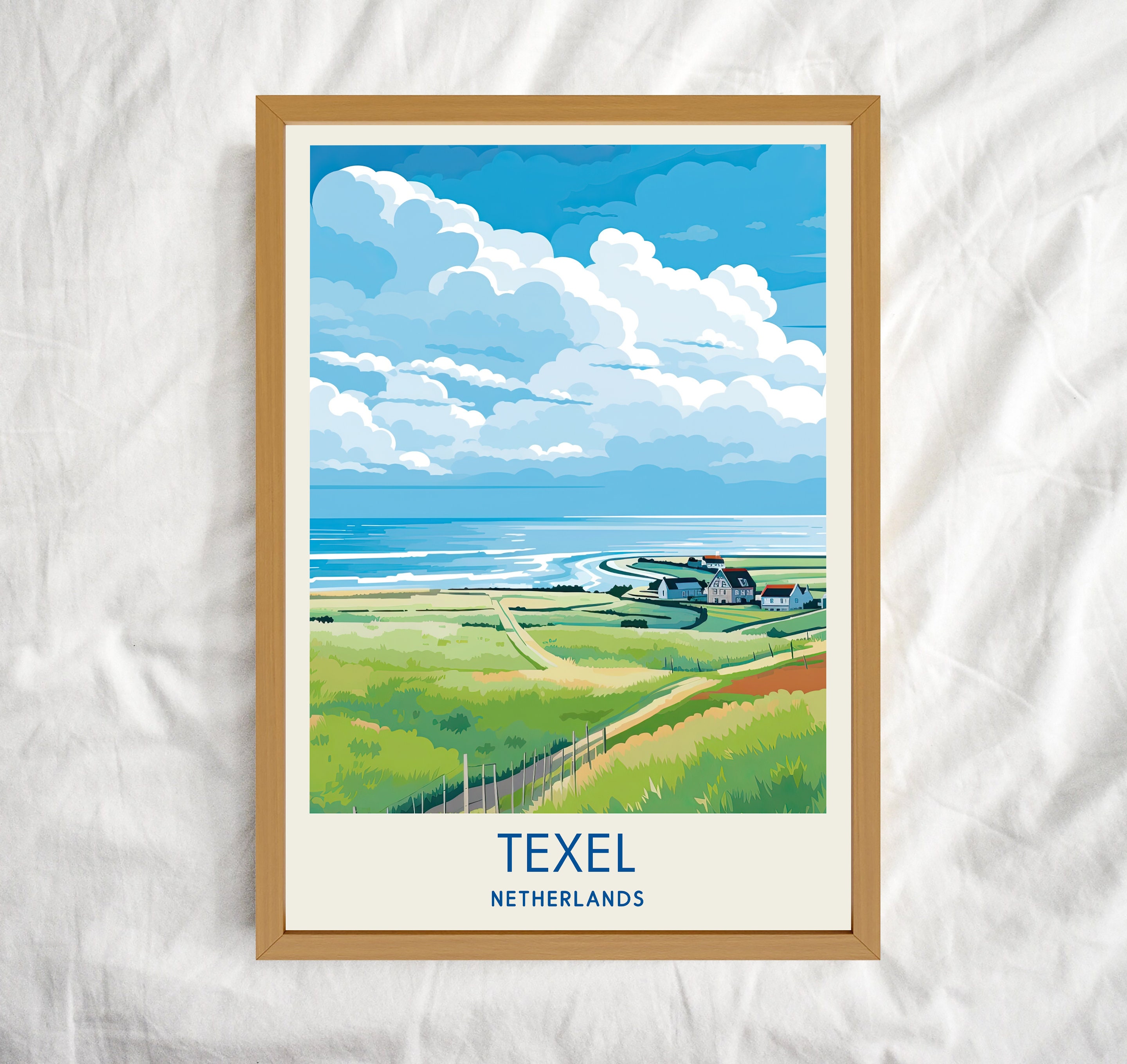 Texel Travel Poster Netherlands Poster Texel Print Texel - Etsy