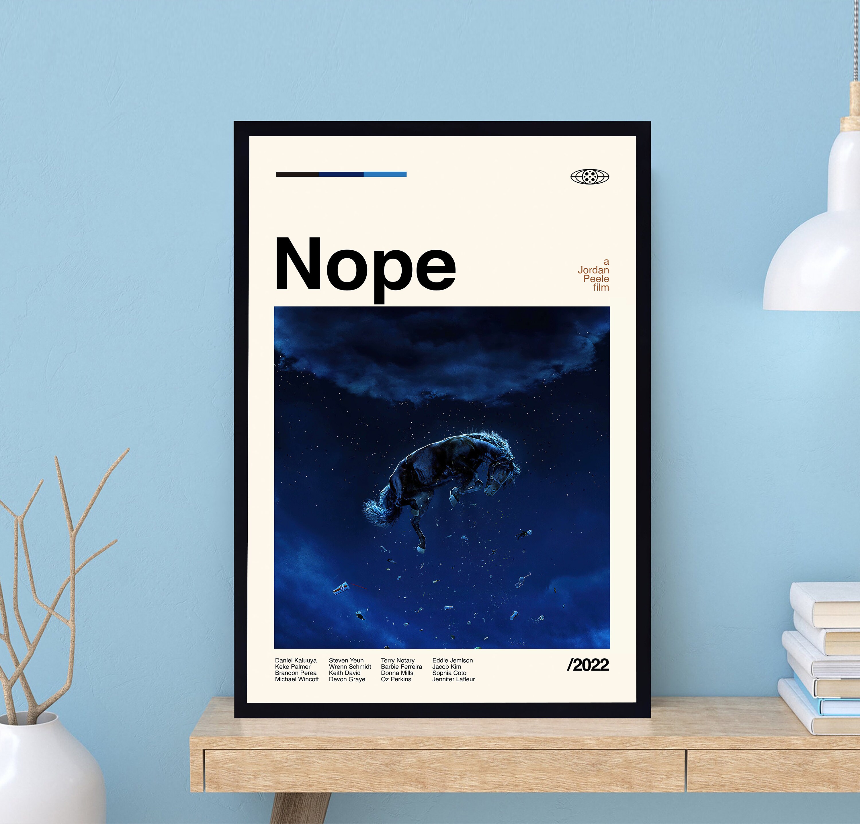 Nope Movie Poster, Nope Poster, Jordan Peele, Retro Poster, Minimalist ...