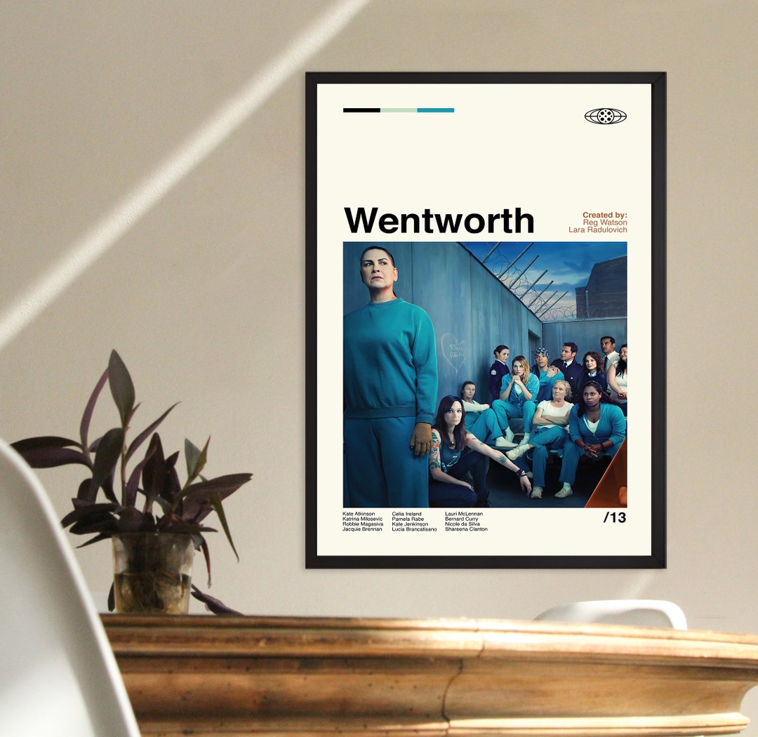Wentworth Poster, Minimalist Art, Vintage Retro, Modern Art Print ...