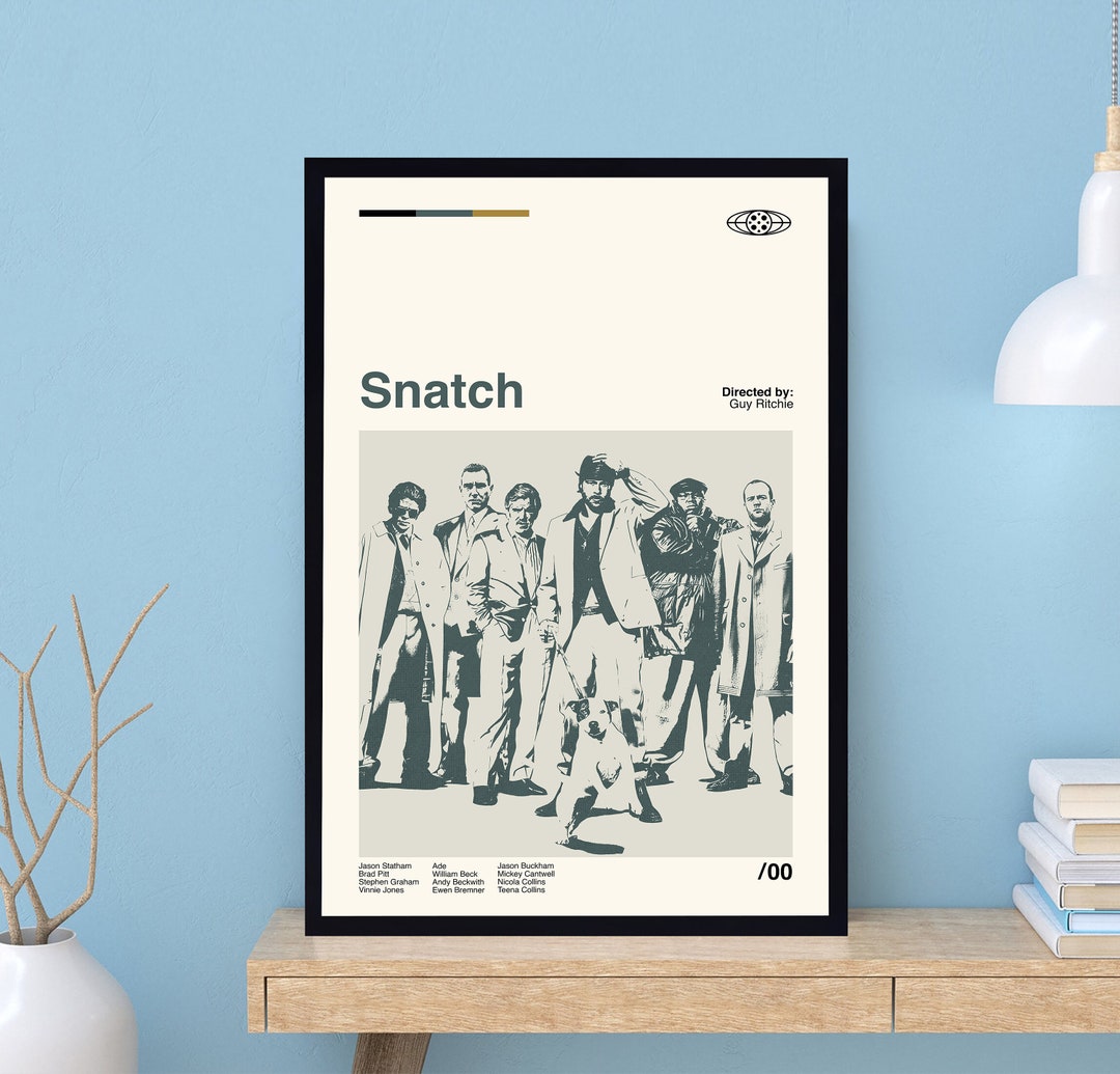 Snatch Movie Poster, Snatch Poster, Guy Ritchie, Retro Movie Poster ...