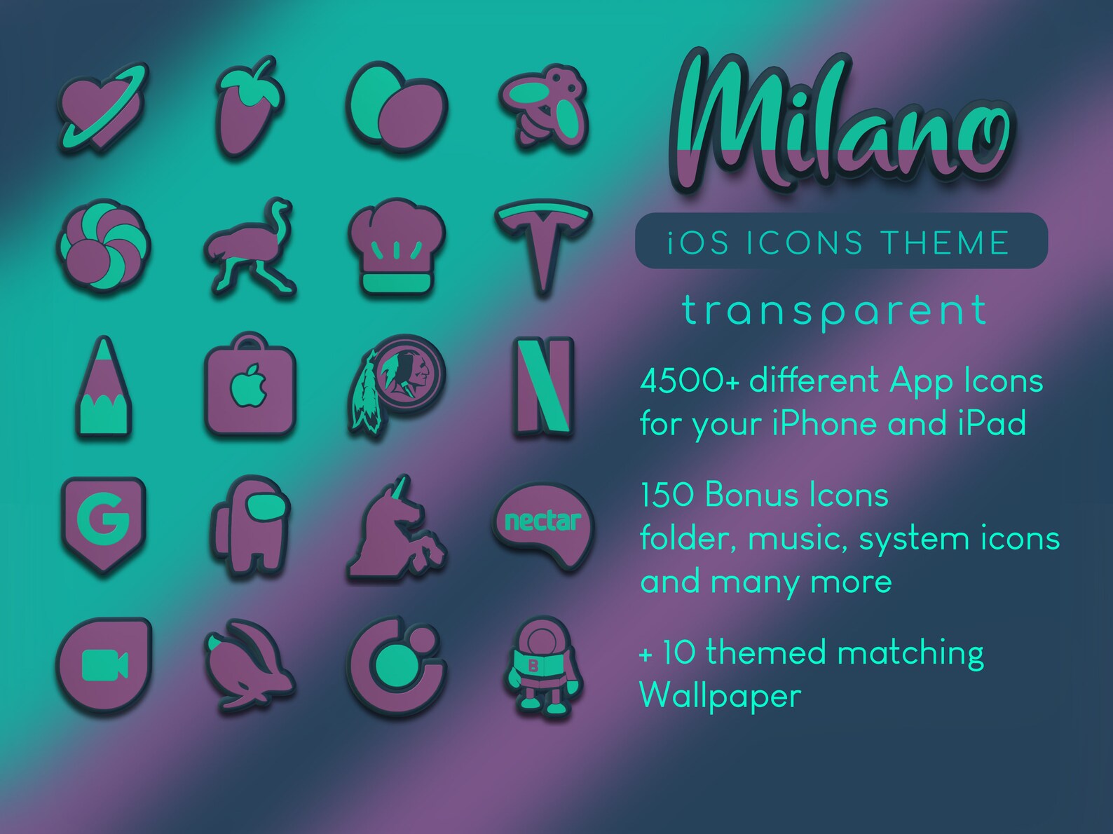 Milano iPhone Icon Pack, Ios Theme, App Icons, Icon Pack Set, Ios 16 ...