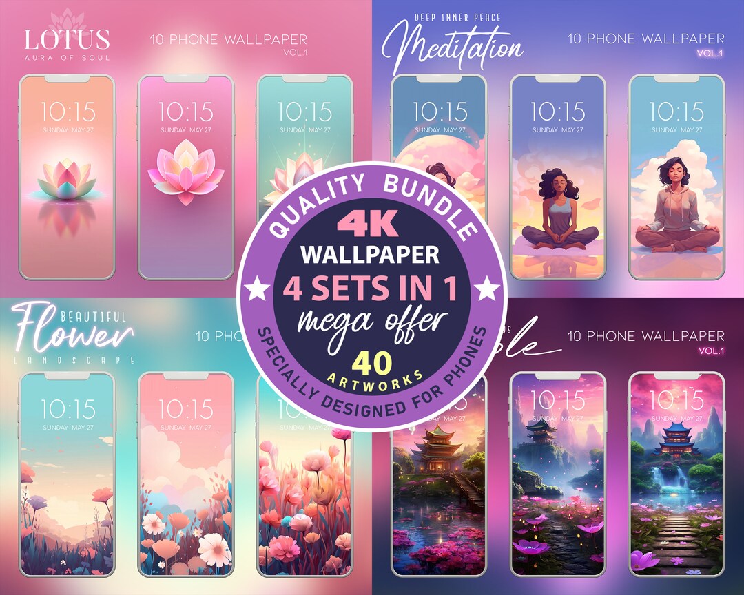 4K Top Spiritual Phone Wallpaper Bundle, iPhone 4K Wallpaper Pack ...
