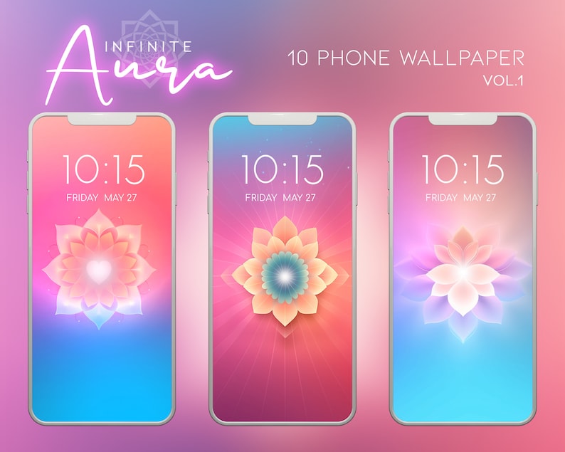 Infinite Aura Phone Wallpaper Vol.1, Smartphone Wallpaper Set, iPhone Aesthetic Background ...