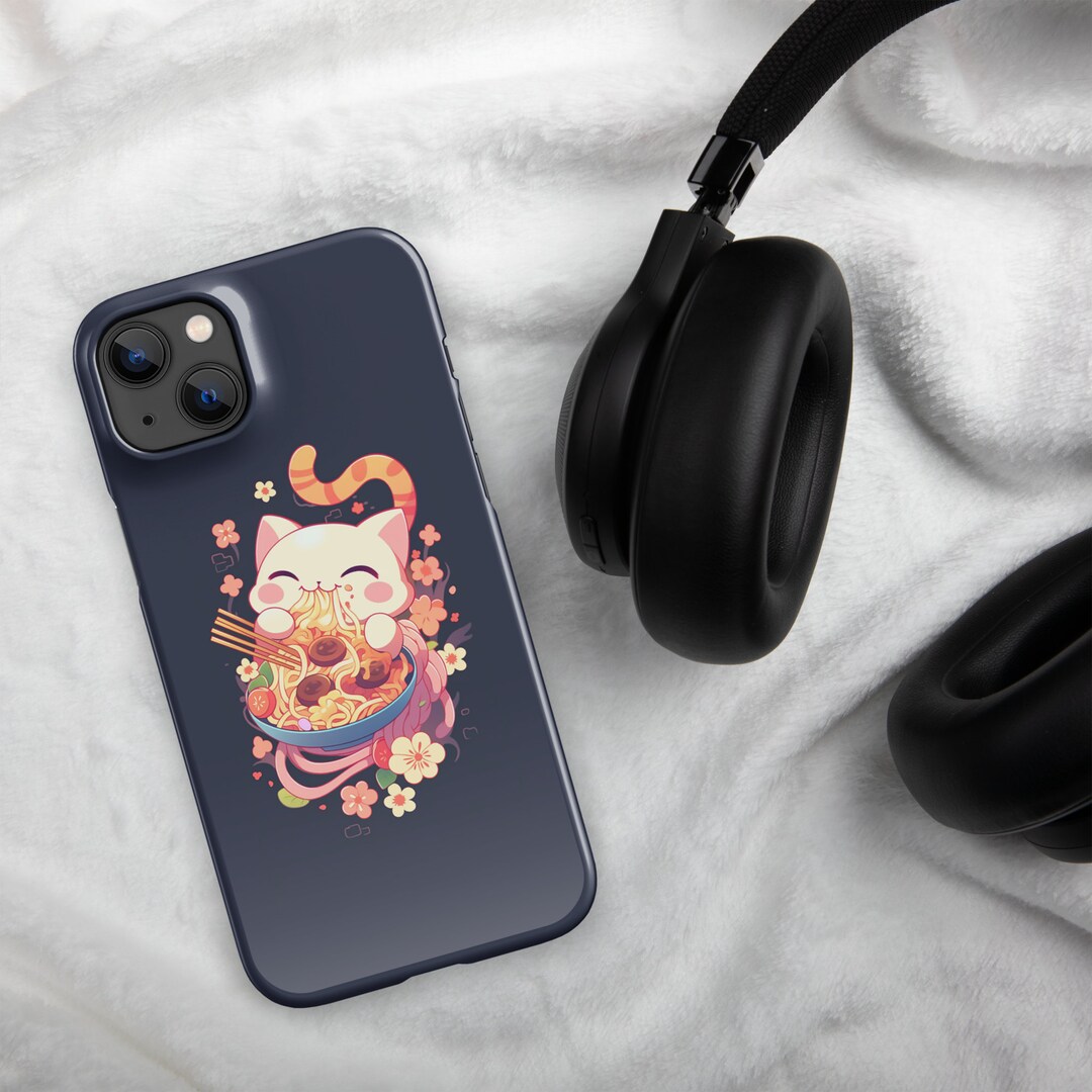 Kawaii Cute Cat Ramen Snap Case for Iphone® - Etsy