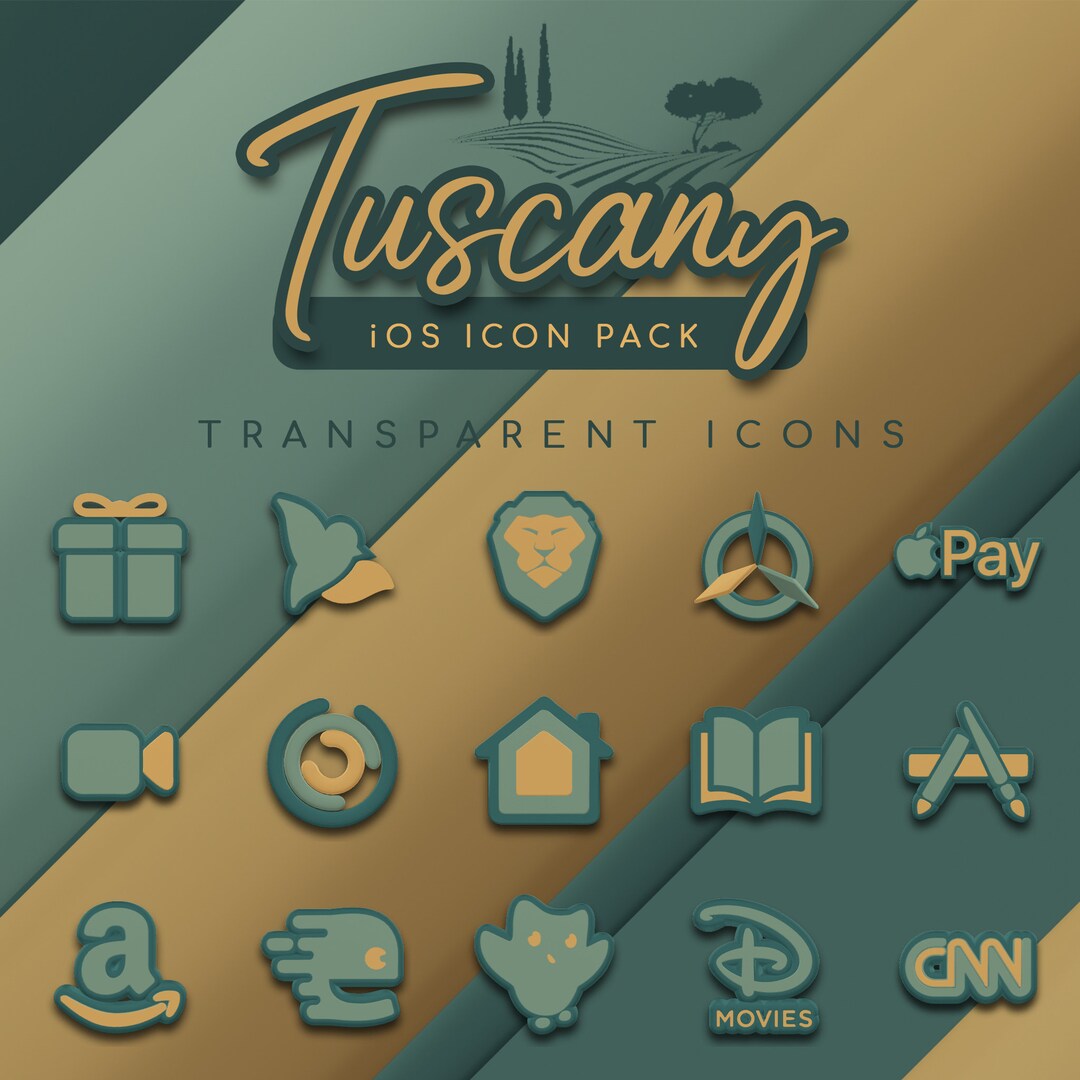 Tuscany | Aesthetic iPhone Icon Pack, Ios Theme, App Icons, Icon Pack ...