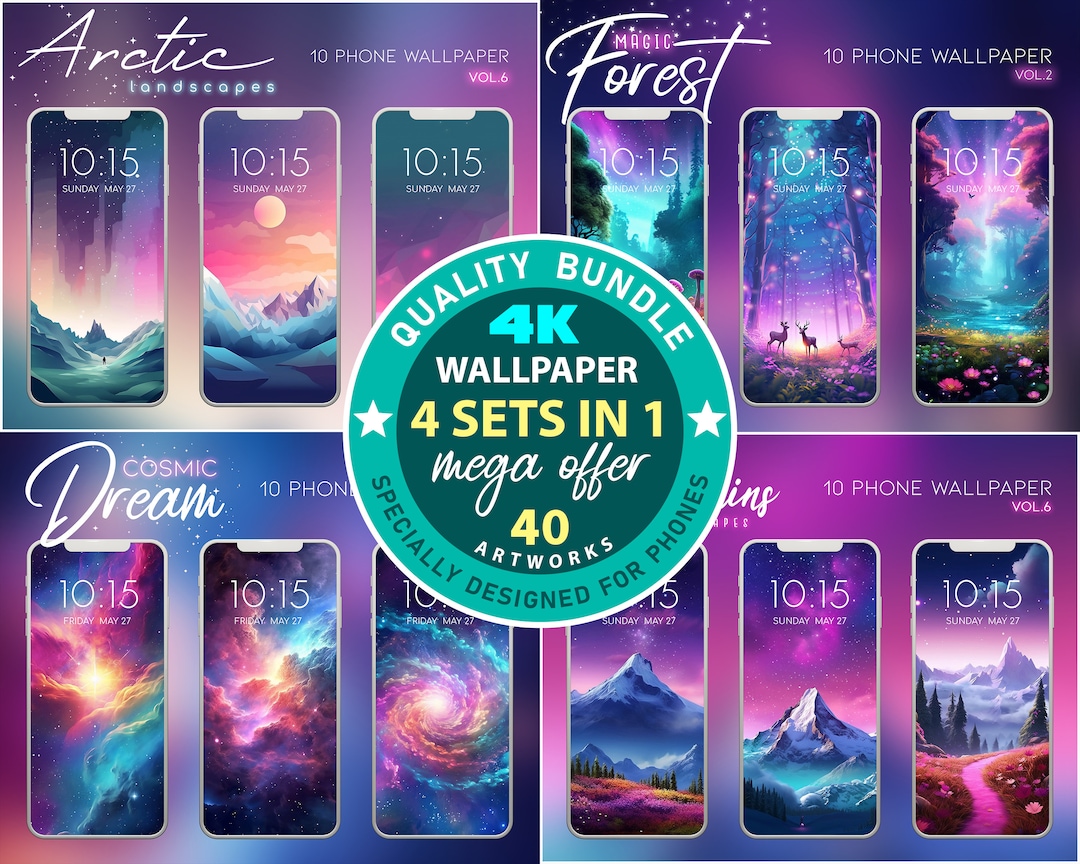 4K Top Nature Phone Wallpaper Bundle, iPhone 4K Wallpaper Pack, iPhone ...