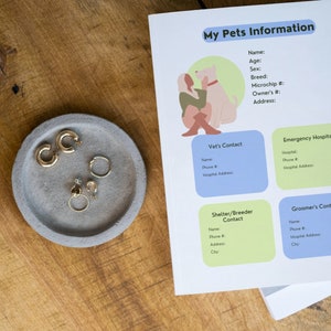 Printable Dog Planner by Four Leg Paws Pet Shop - Etsy