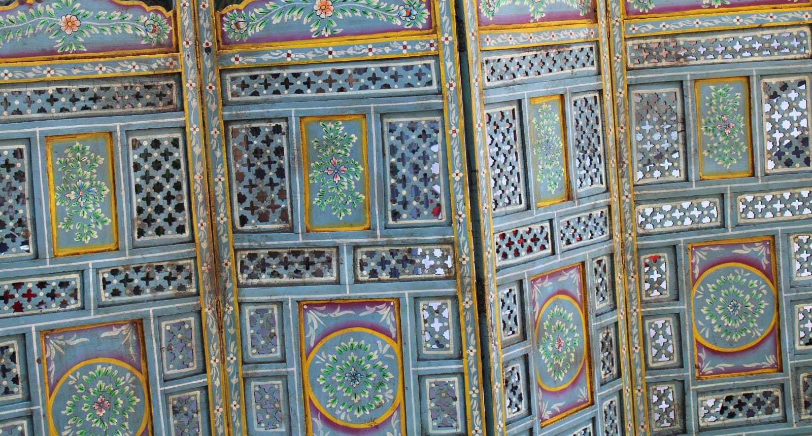 Room Divider Wooden Handmade Painting Partition Home Room Screen ...