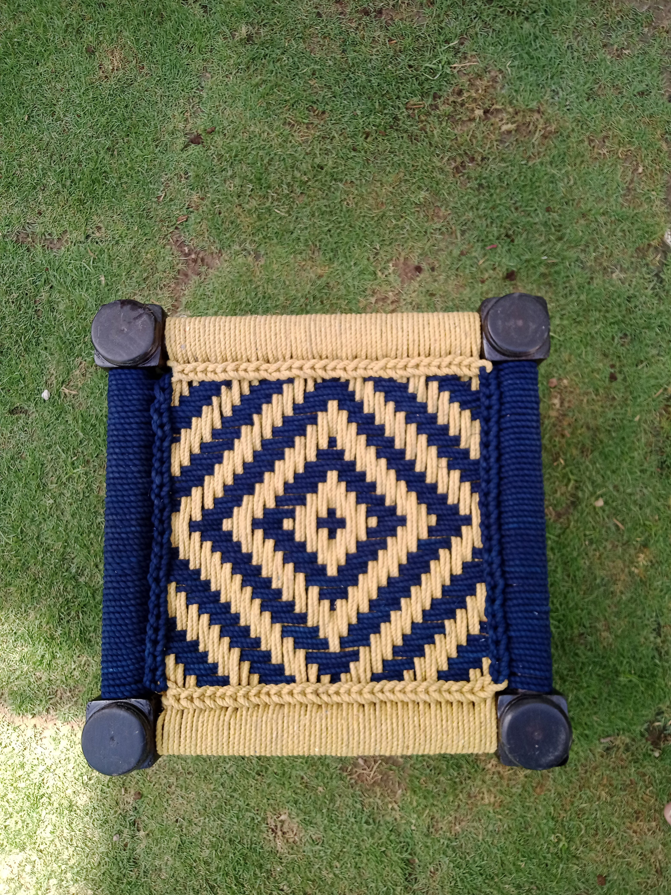 Wooden Rope Charpai Pida Stool - Etsy