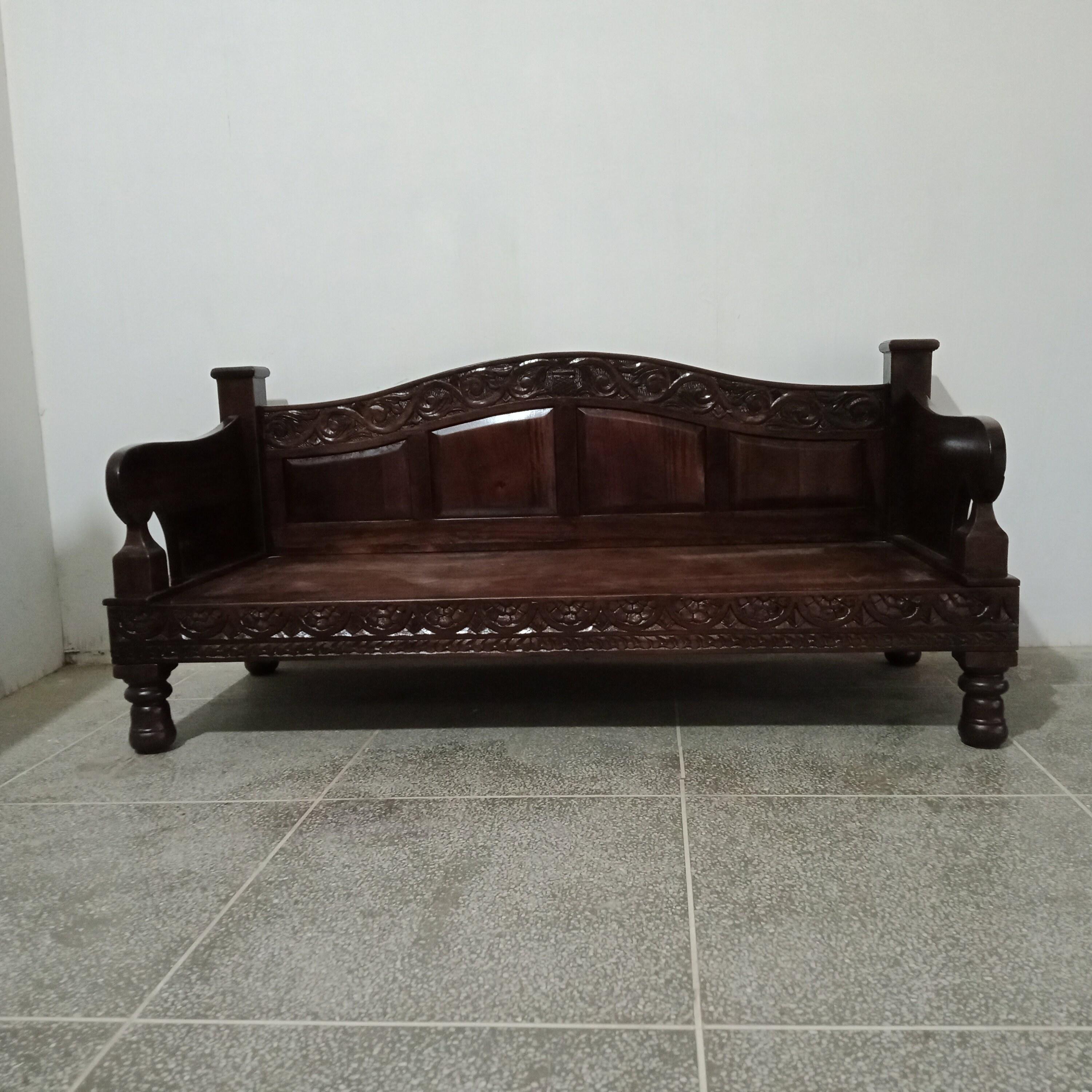Buy Wooden Carving Sofa Three Seater With Cushion Online in India - Etsy