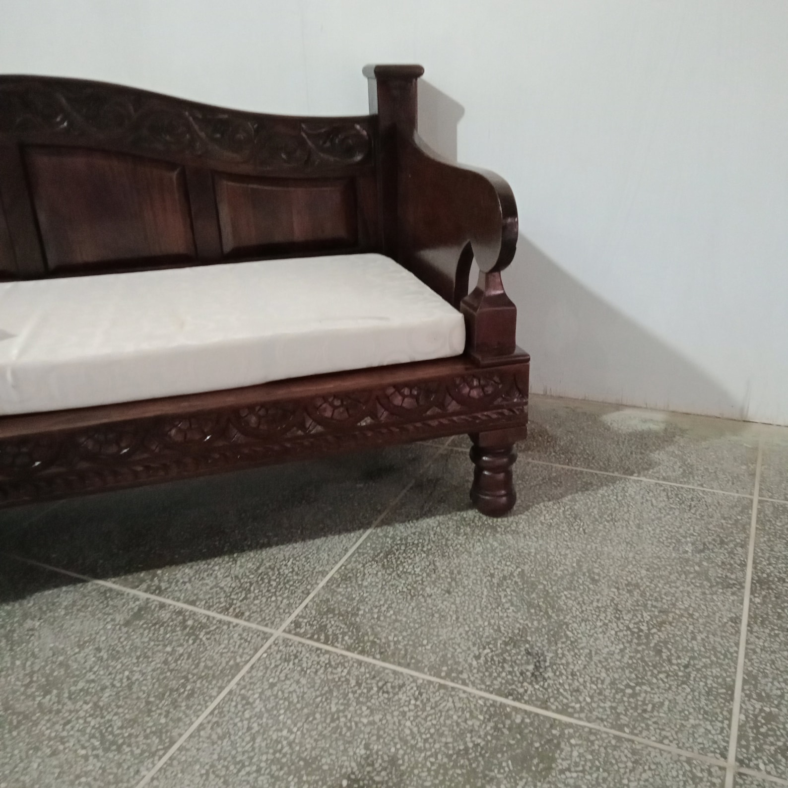 Buy Wooden Carving Sofa Three Seater With Cushion Online in India - Etsy