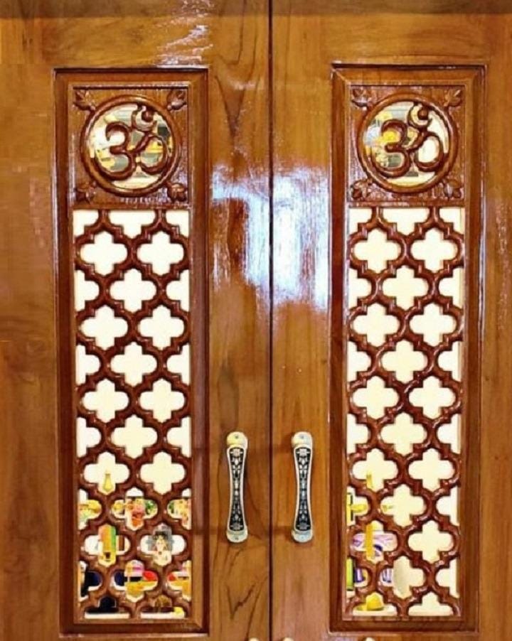 Wooden Door Indian Wooden Puja Room Door Temple Door Handmade Carved - Etsy