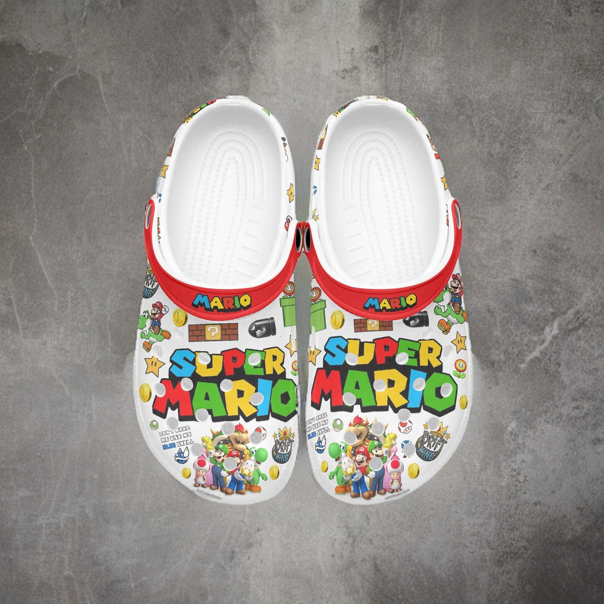 Super Mario Bros Clogs Super Mario Slipper Mario Luigi - Etsy