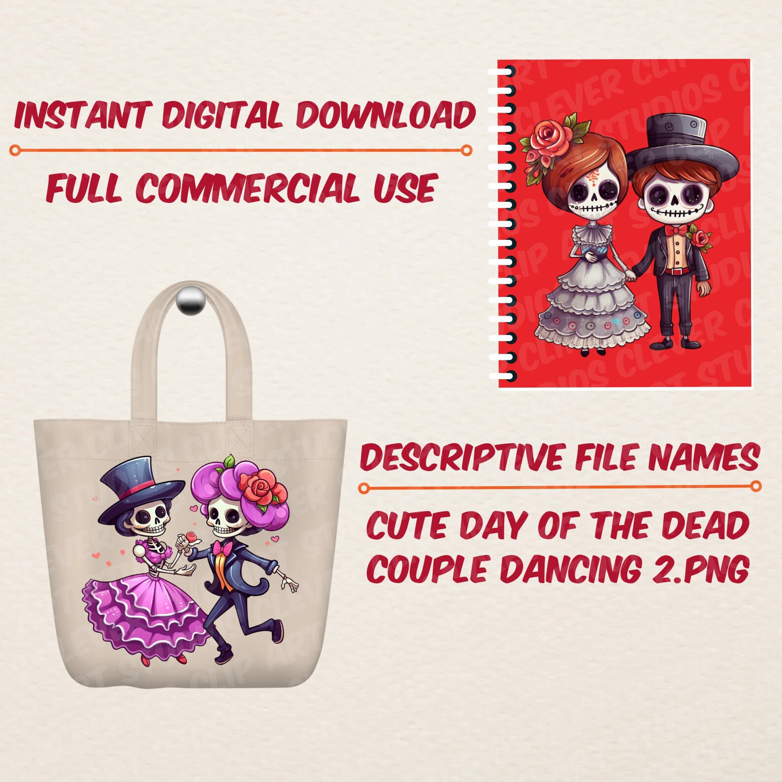 Cute Day of the Dead Clipart Kawaii Dia De Los Muertos Transparent PNG ...