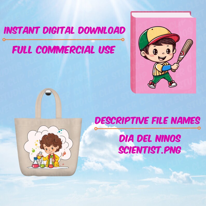 Dia Del Niño Clipart Bundle Happy Children's Day PNG Bundle Cute Kids ...