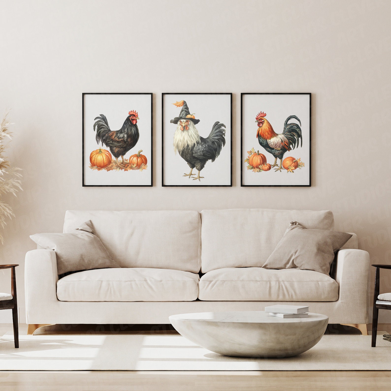 Vintage Halloween Barnyard Animals American Farmhouse Fall Aesthetic ...