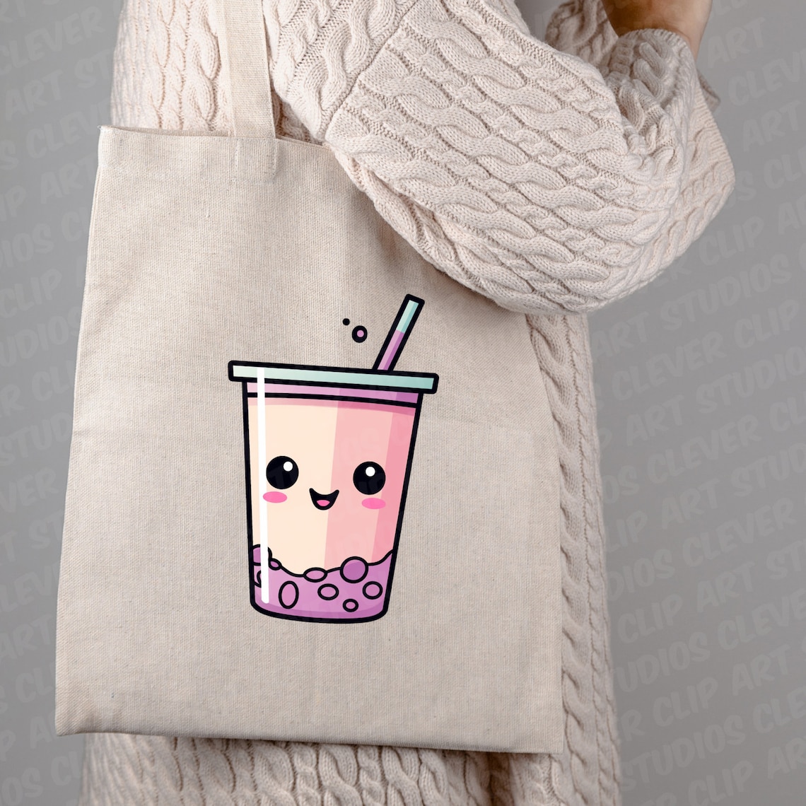 Kawaii Cute Boba Tea Clipart Collection Kawaii Boba Tea PNG Bundle Cute ...