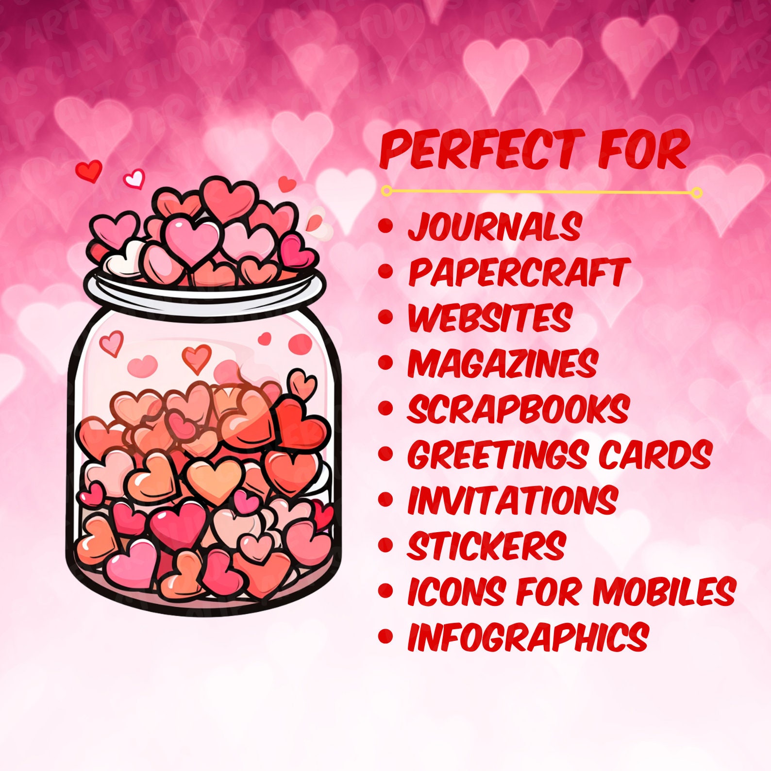Cute Valentine Heart Clipart Kawaii Valentines Day Heart PNG Sweet ...