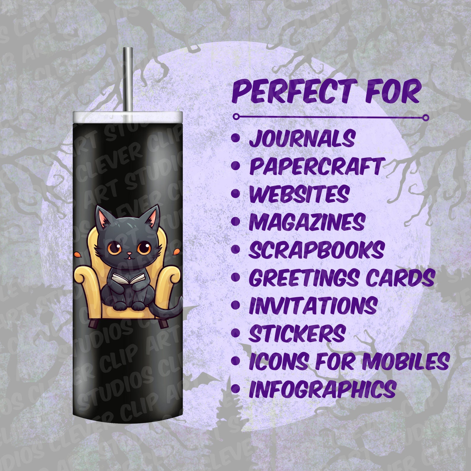 Kawaii Black Cats Cute Halloween Clipart Witches Cat Transparent PNG ...