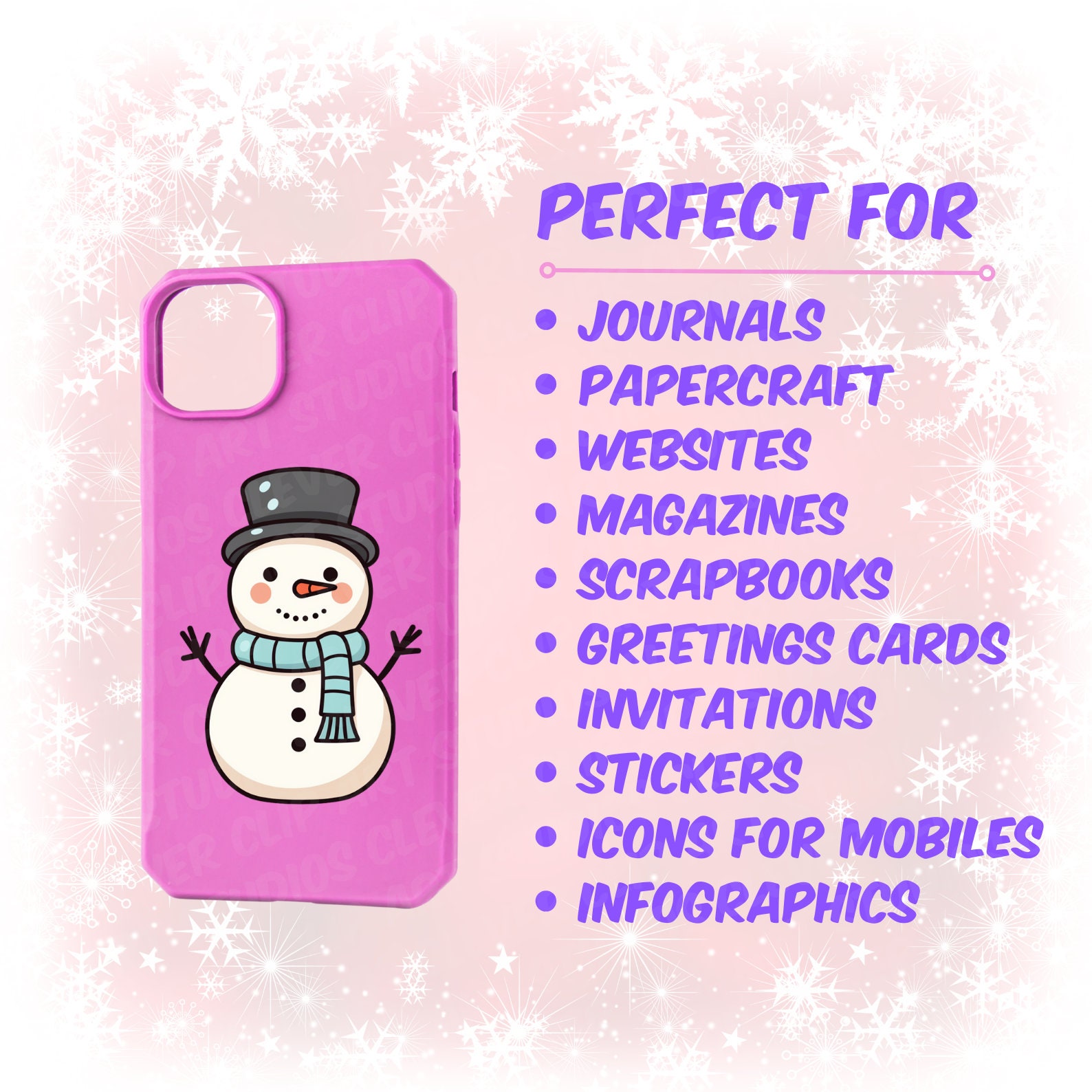 Cute Pastel Christmas Clipart Bundle Pastel Cute Christmas PNG Bundle ...