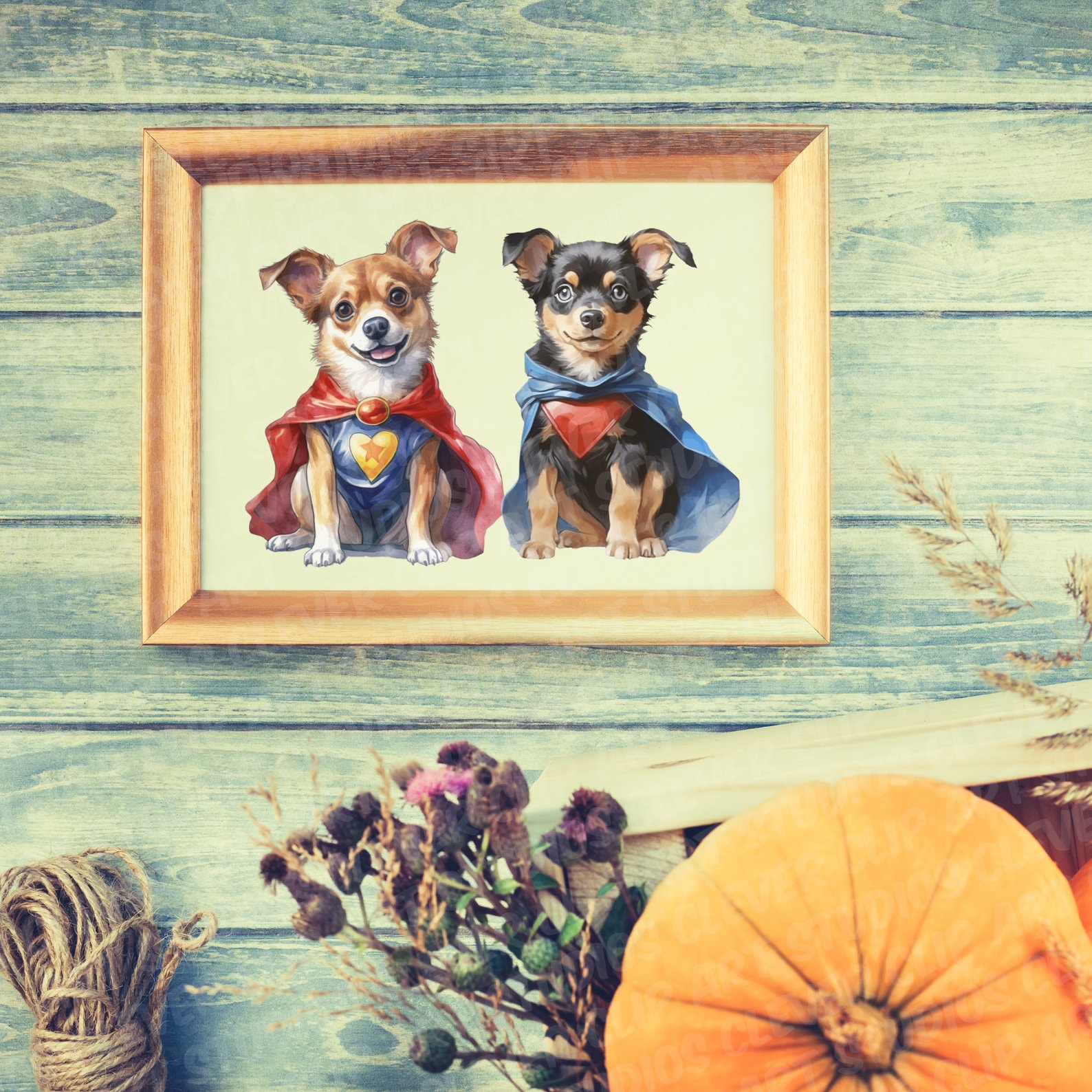 Halloween Dogs Watercolor Clipart Halloween PNG Dog Bundle Cute Dogs ...