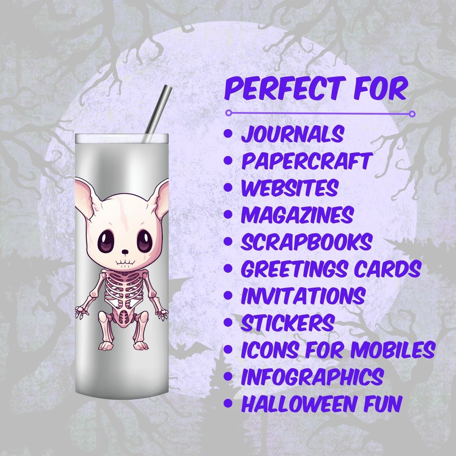 Cute Halloween Bunny Clipart Bundle Cute Bunnies PNG Bundle Halloween ...