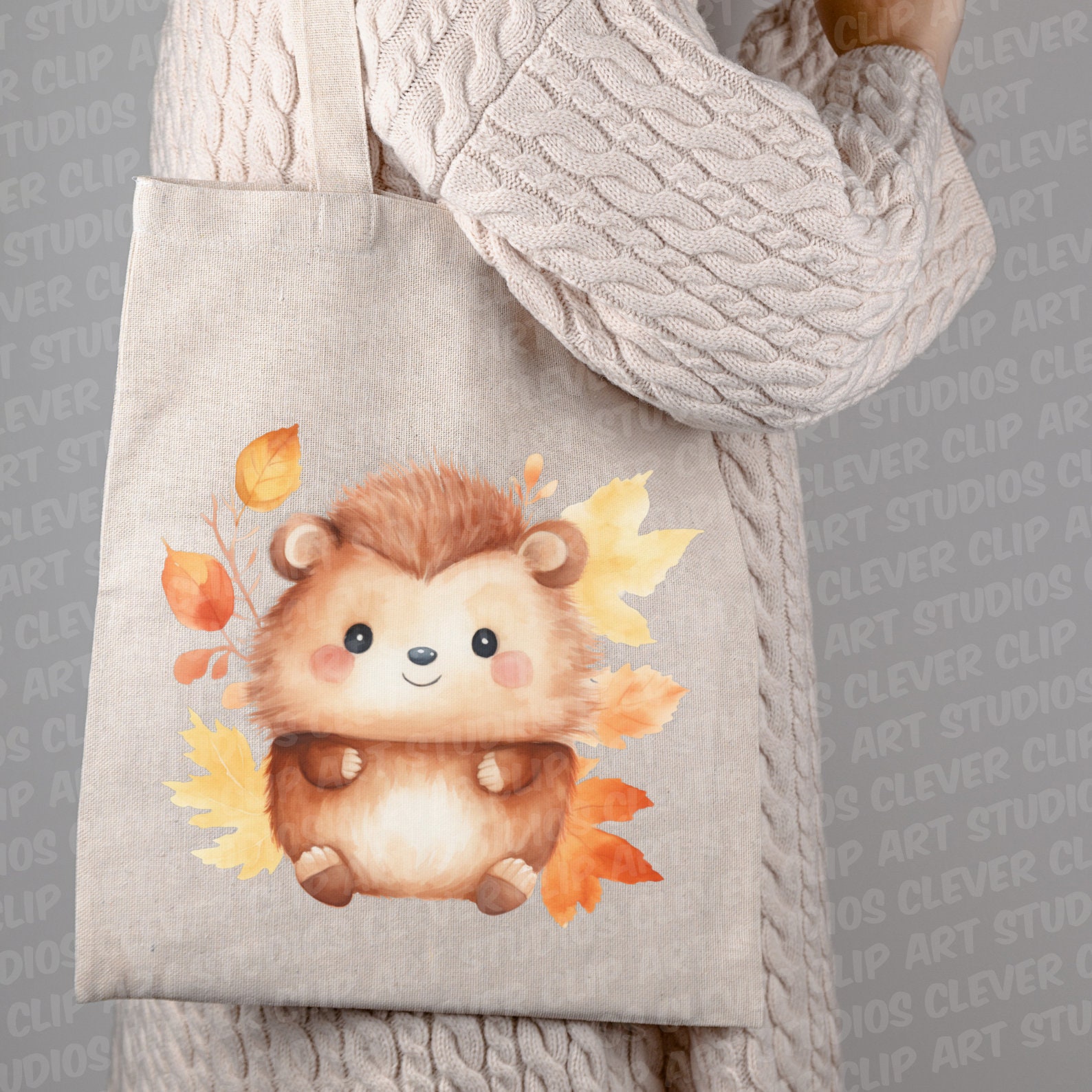 Cute Woodland Animal Autumn Clipart Fall Transparent PNG Bundle Cozy ...