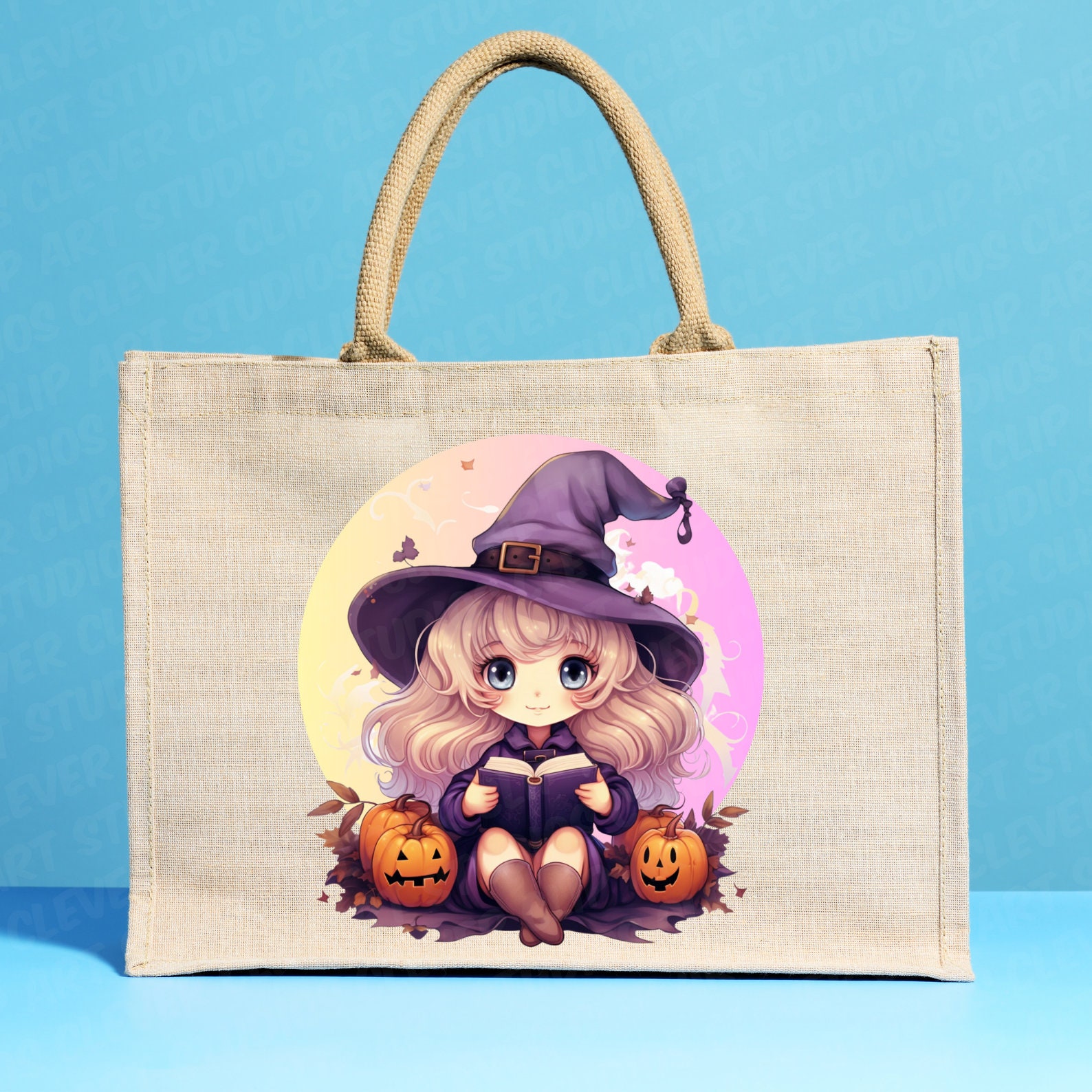 Witchy Kawaii Halloween Cute Clipart Bundle Halloween Printable ...