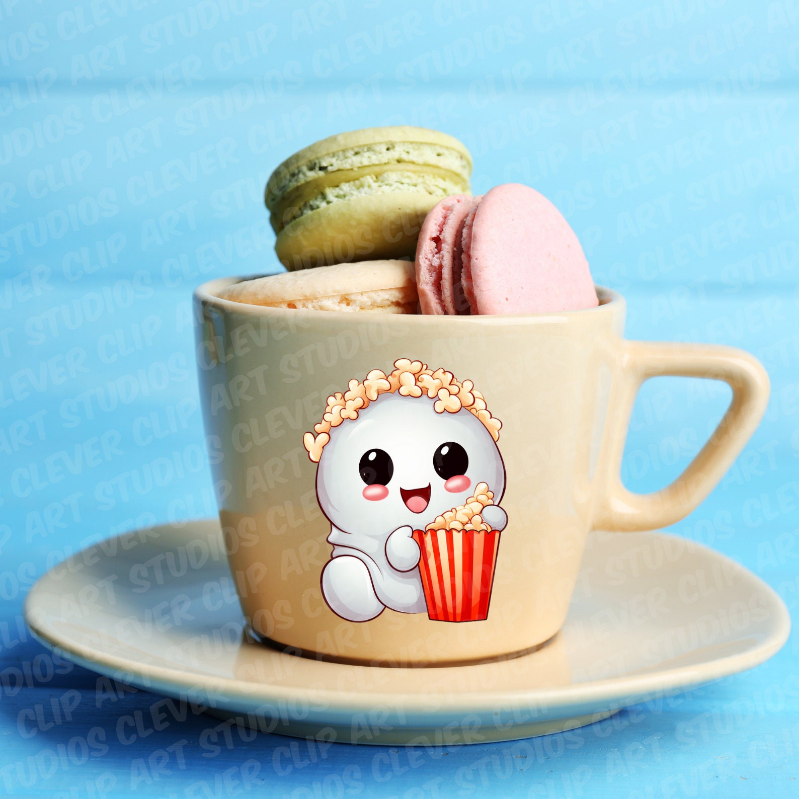 Kawaii Ghosts Cute Halloween Clipart Bundle Digital Halloween Kawaii ...