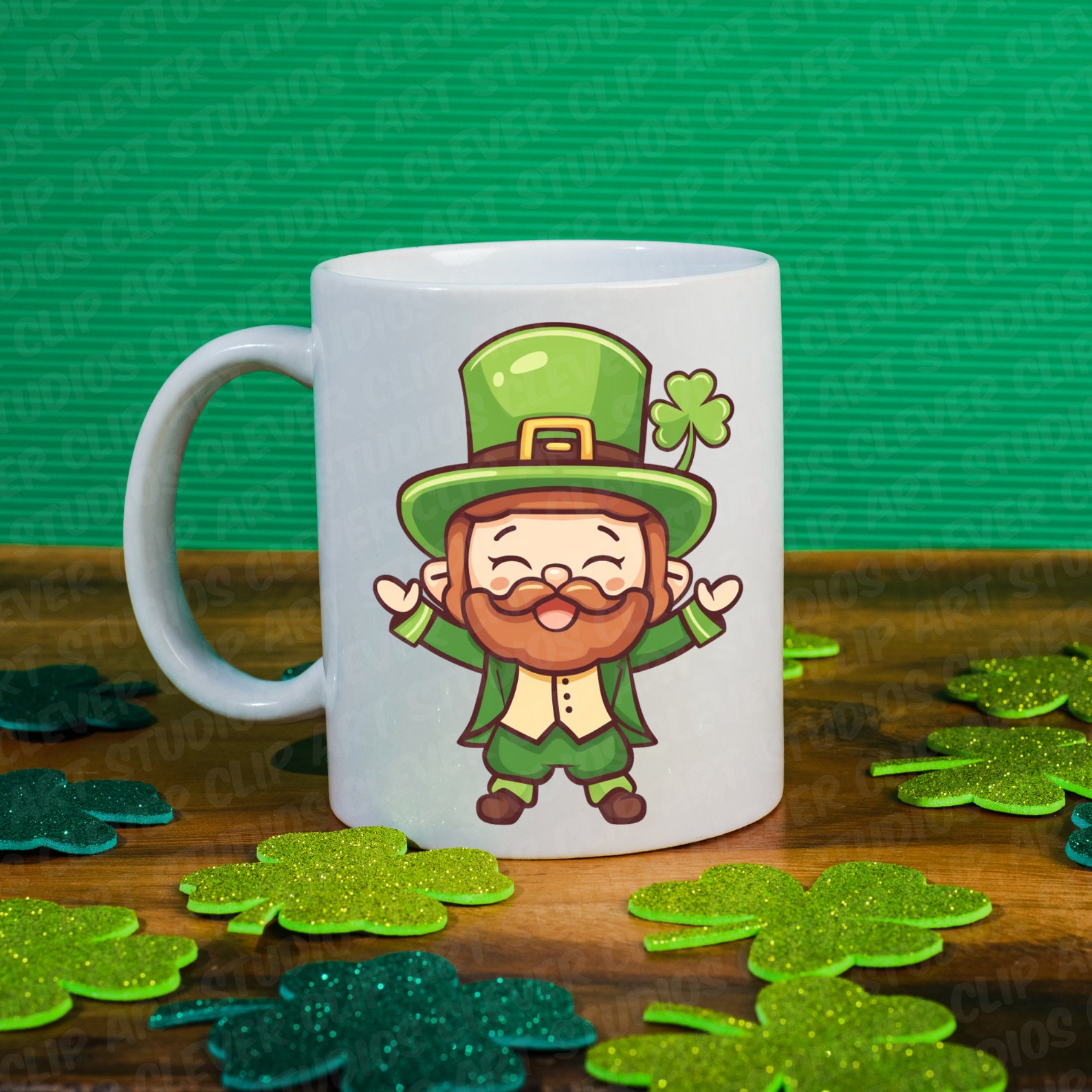 Cute St Patricks Day Clipart Bundle Kawaii Downloadable Happy St ...