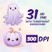 Kawaii Halloween Cute Pastel Candy Clip Art Bundle Happy Halloween ...