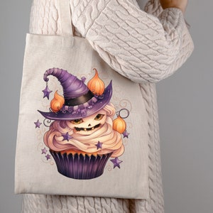 Spooky Cute Halloween Cupcakes Clipart PNG Bundle Cute Kawaii Halloween ...