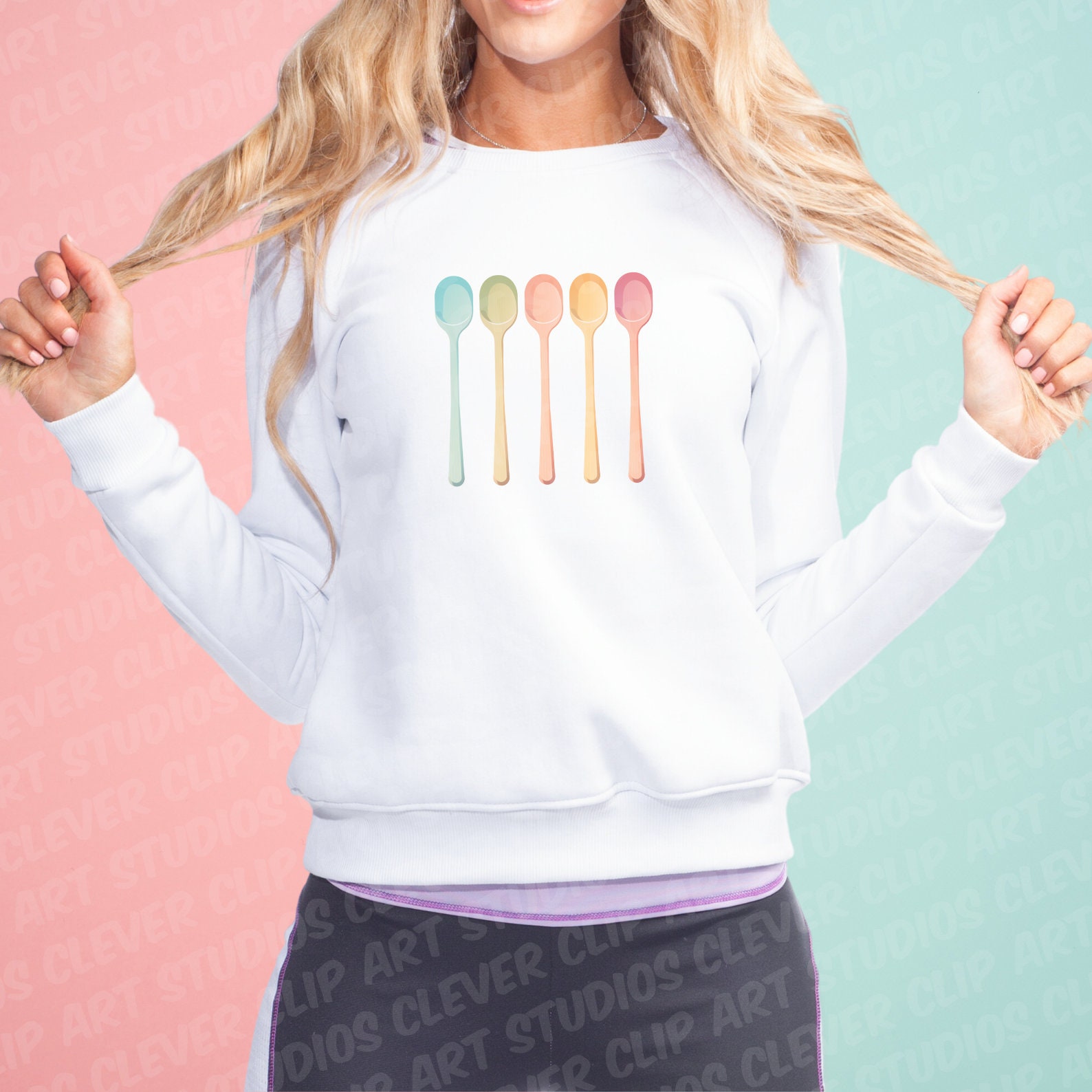 Cute Baking Clipart Bakers Gonna Bake PNG Bundle Pastel Kitchenware ...